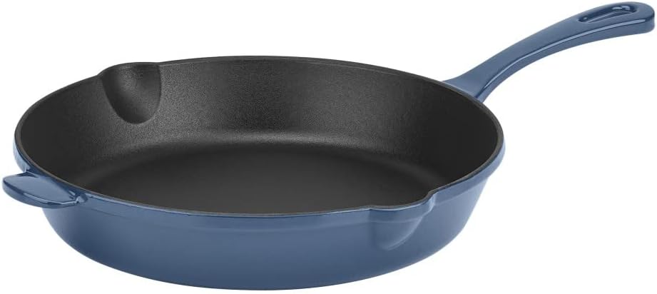 Amazon.com: Hamilton Beach Enameled Cast Iron Fry Pan 12-Inch Gray ...