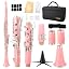 Amazon.com: Bb Clarinet For Beginners Students B Flat Clarinet 17 Keys ...
