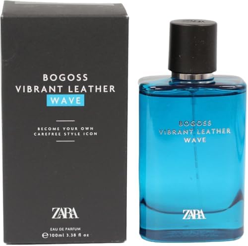 Amazon.com : Zara Bogoss Vibrant Leather Wave Cologne for Men EDP Eau De Parfum 100 ML (3.38 FL ...