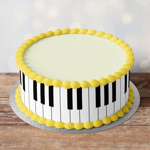 Edible Pre-Cut Piano Keys Border Ribbon Cake Wrap x 3 Fondant Cake ...