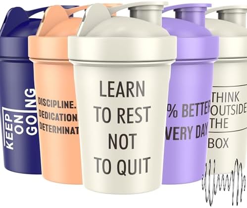 Amazon.com: Hydra Cup [3 Pack] 45 Ounce Shaker Bottles for Protein ...