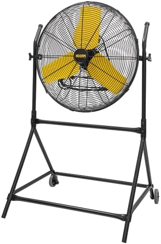 Amazon.com: HiCFM 7900 CFM 24 inch Roll-About Tilt Stand Fan with Ball ...