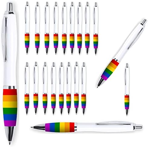 noTrash2003 Pack of 10 Rainbow Ballpoint Pens Pride Flag Rainbow Flag ...