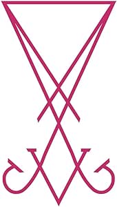 Amazon.com: Sigil of Lucifer Version 2 12 inch Pink Indoor Outdoor ...