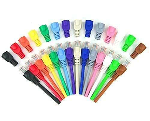 RIVER FOX® 100-Pack RJ45 Boots | CAT6/CAT6E/CAT5/CAT5E Ethernet Cable ...