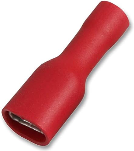 Female Push ON TERMINALS RED 12A 4.8MM, Terminals Crimp Quick Connect ...