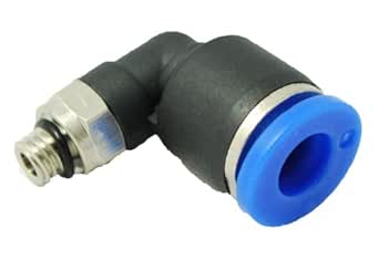 Push To Connect L Shaped Elbow Male Fitting 6 mm OD, M6: Push To ...