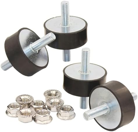 Amazon.com: EASYEAH M10 Rubber Vibration Isolator Mounts Double Stud ...