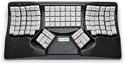 Maltron, Original, Ergonomic Two-Handed Keyboard Black USB : Amazon.co ...