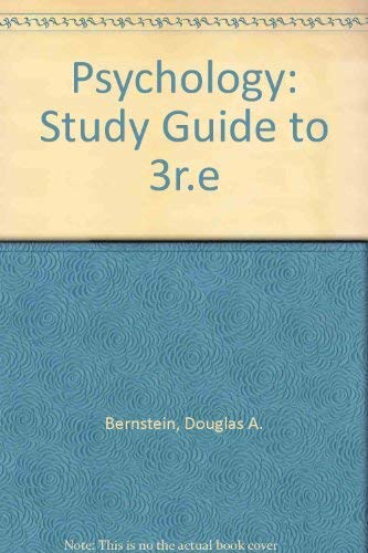 Psychology: Bernstein, Douglas A.: 9780395675403: Amazon.com: Books