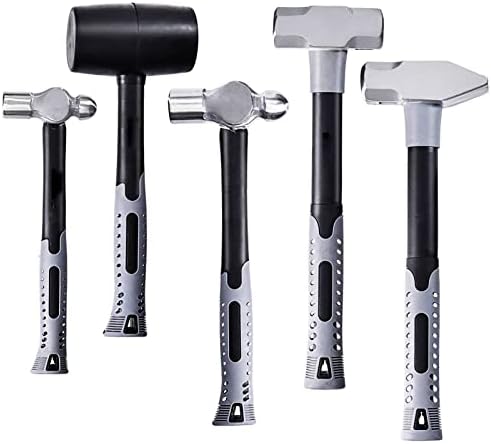 GiantexUK 5-Piece Hammer Set, Includes 16 and 32 oz Ball Pein Hammer ...