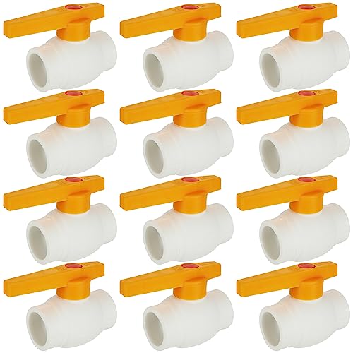 CYEAH Set of 12-1" PVC Ball Valve Water Pipe Shut-off Valve - Want It All