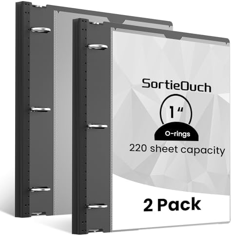 Amazon.com : Telescoping 3 Ring Binder 1-Inch,Clear View Binder Three ...