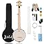 Amazon.com: Mulucky 5 String Banjo Mini - 28 Inch Travel Banjo Sapele ...