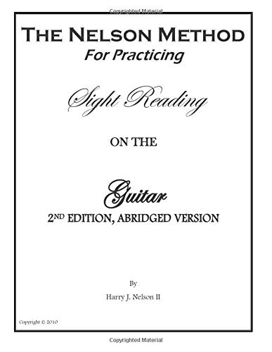 Buy The Nelson Method for Practicing Sight Reading on the Guitar Book ...