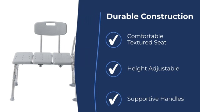 Snapklik.com : Drive Medical 12011KD-1 Tub Transfer Bench For Bathtub ...