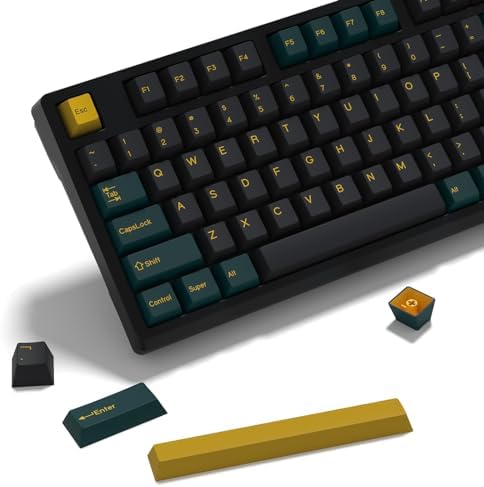 Amazon.com: KBDiy MarrsGreen PBT Double Shot Keycap Set,176 Keys Dark ...