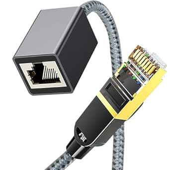 tunghey Nylon Braided Ethernet Extension Cable Cat6 LAN Cable Extender ...