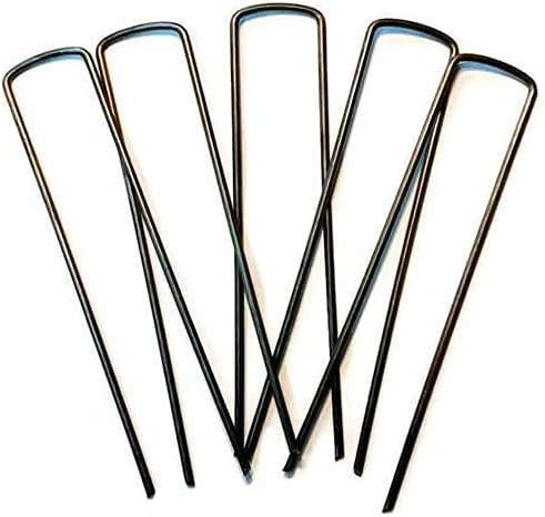 Metro Garden Artificial Grass Pegs U-Shaped Turf Pins with Bevelled ...
