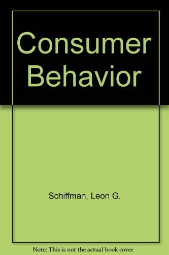 Consumer Behavior by Leon G. Schiffman (1978-03-03): Leon G. Schiffman ...