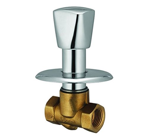TOPSAN Brass Concealed Stop Cock Tap Standard Silver : Amazon.in: Home ...