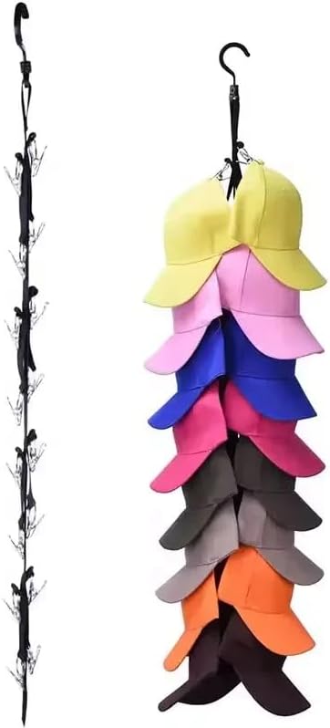 Amazon.com: Hat Rack for Baseball Caps | Hat Organizer for Closet-Bra ...