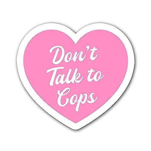 Amazon.com: Akira Don’t Talk to Cops Stickers, Pink Heart, Defund ...