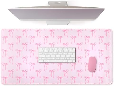 Amazon.com: Fanfanwin Large Pink Bows Mouse Pads Coquette Kawaii Mouse ...