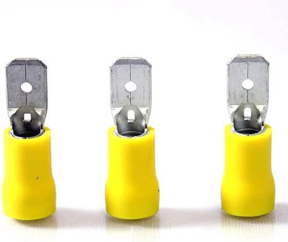 RT SENSE - MDD5-250(25 pcs) Fully Insulated Male Spade Bullet Wire ...