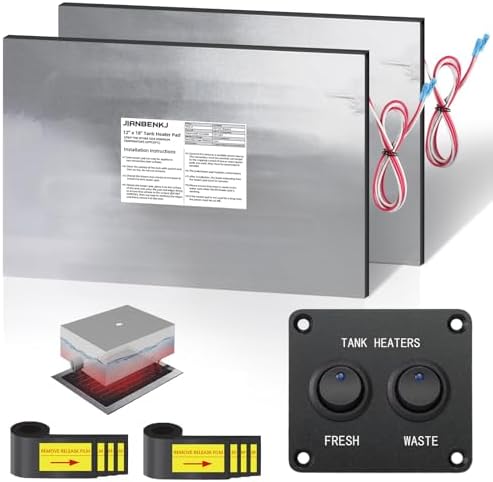 Amazon.com: RV Holding Tank Heater Pad,3PCS 12"x18" 120V RV Tank Heater ...
