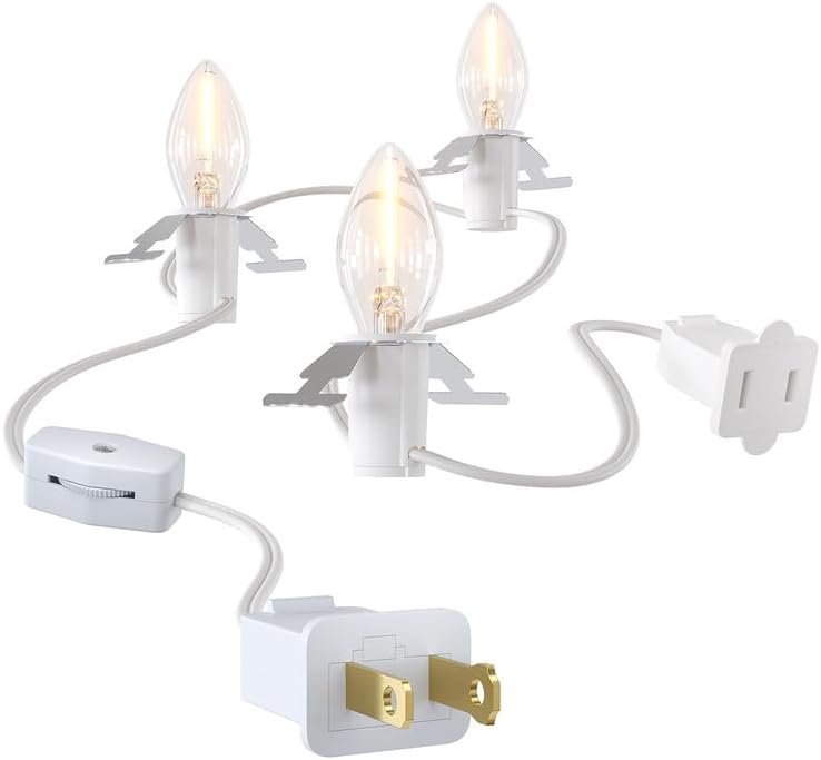 Amazon.com: SURAIELEC 9ft Christmas Village Lights, Accessory Cord with ...
