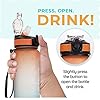 SOLARA Sipper Water Bottle for adults 1 Litre, Leakproof, BPA-Free ...
