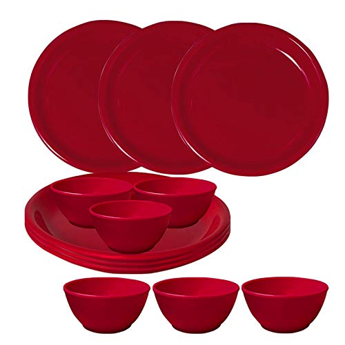 Buy Wonder Homeware Prime Microwave Safe Unbreakable Round Big Plates ...