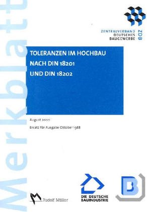 Merkblatt Toleranzen im Hochbau nach DIN 18202 : Amazon.de: Bücher