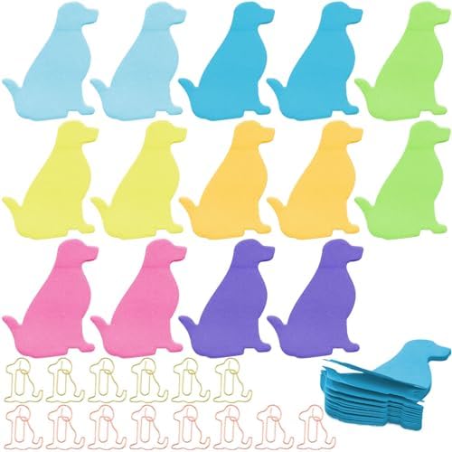 Amazon.com : 420 Sheets Cute Dog Sticky Notes and 14 Pcs Dog Paper ...