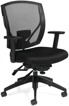 Amazon.com: Global Offices To Go Fabric Armless Task Chair, Black ...