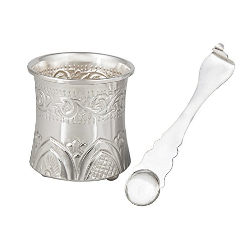 Siri Creations Silver Nakas Panchapatra Set : Amazon.in: Home & Kitchen