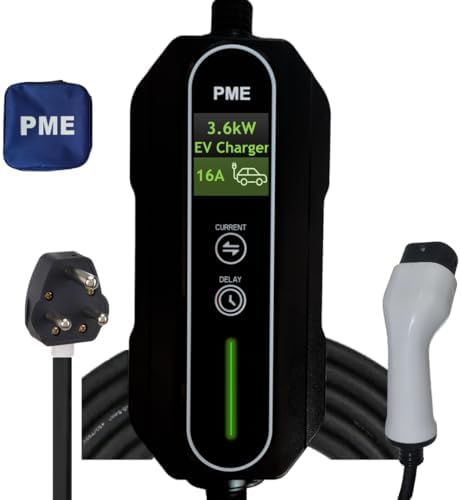 PME 7.2kW Portable EV Charger | 32A (1 Phase) | IP67 | Long 6m Cable ...