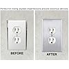 OVERSIZED Stainless Steel Outlet Cover, 1 Gang OVERSIZE Electrical ...