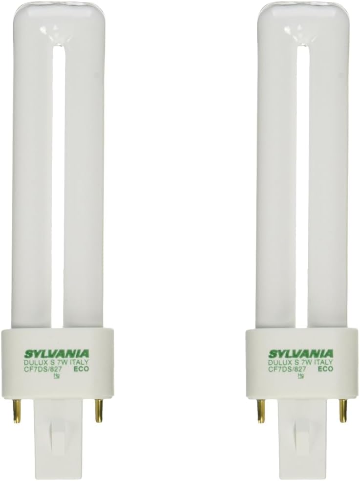 Sylvania 21277 Compact Fluorescent 2 Pin Single Tube 2700K, 7-watt ...