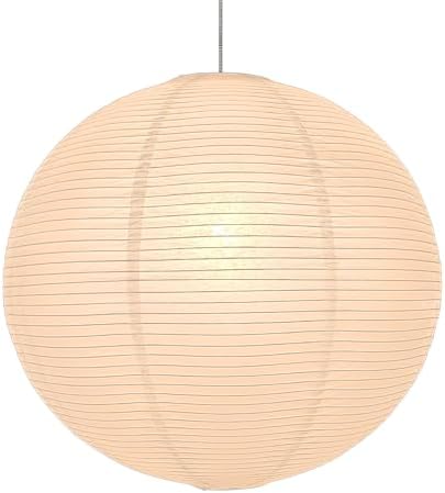 Hytsoeee(21.65Inch) Large Round Paper Lantern Lamp shade,White Rice ...