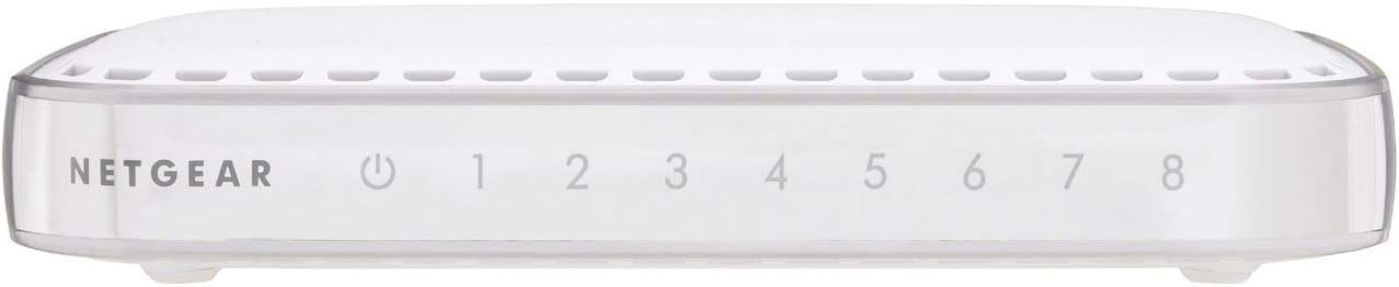 Amazon.com: NETGEAR GS608 8-Port Gigabit Desktop Switch - Switch - 8 x ...