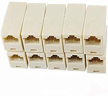 MVTECH Pack -10 RJ45 Coupler Cat7, Cat6 Cat5e RJ45 8P8C LAN Extension ...