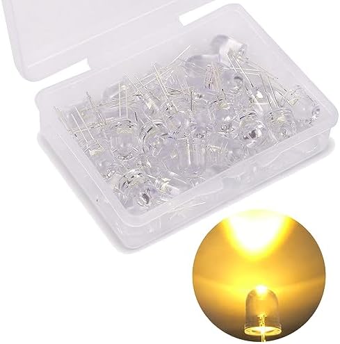 Amazon.com: 50pcs x Superbright 10mm Round LED Light Lamp Ultra Bright ...
