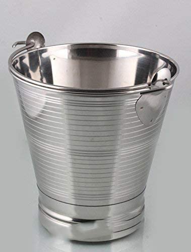 Pure Stainless Steel Bucket (Leak Proof) Size-13 Set of-1 PC (6.5 Liter ...