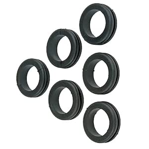 KRIONKART Open Rubber Grommets 6mm 9mm 12mm 15mm 19mm 25mm Electrical Wire Cable Grommet (9mm ...