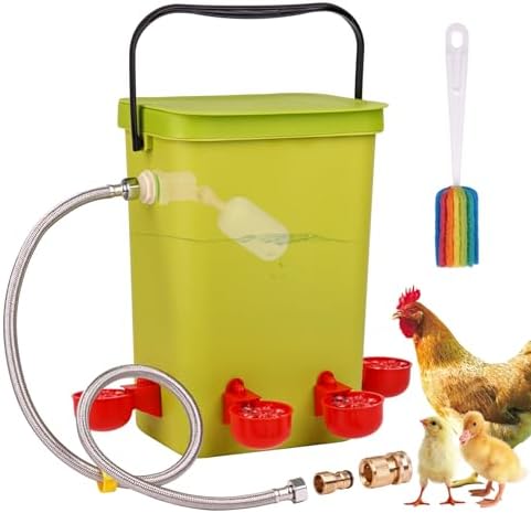 Amazon.com : Chicken Waterer - Automatic Poultry Waterer Attachment for ...