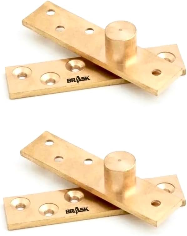 4 Pcs Pivot Door Hinges, Thickness 4.7 mm Heavy Duty 201 Stainless ...