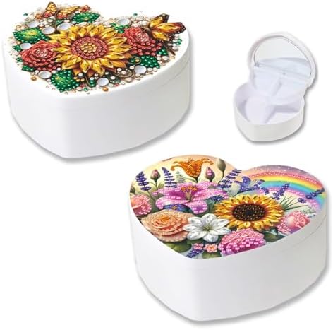 Amazon.com: ARTopet 2Pcs DIY Diamond Art Painting Storage Box with ...