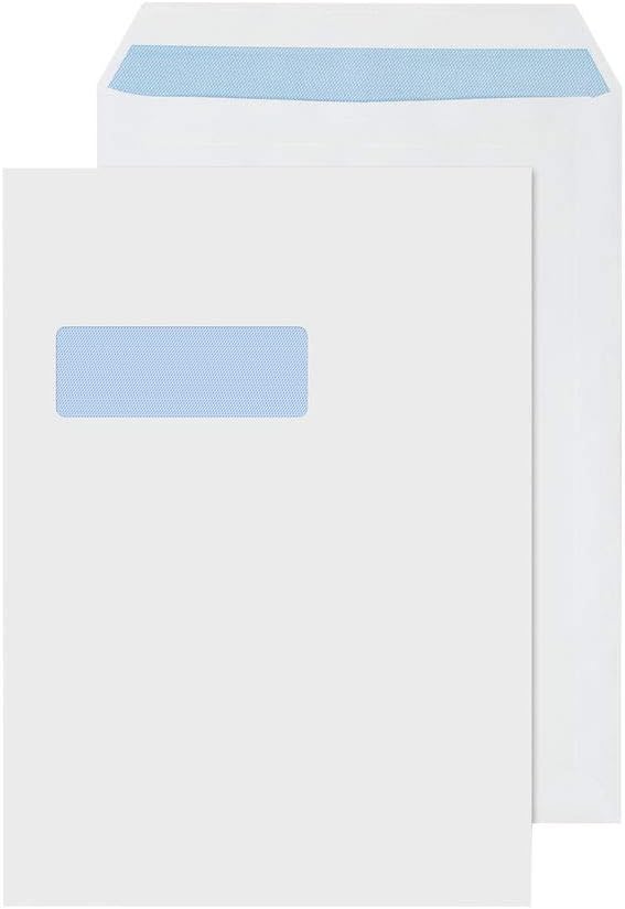 Q-Connect C4 Envelopes Window Self Seal 90gsm White (Pack of 250 ...